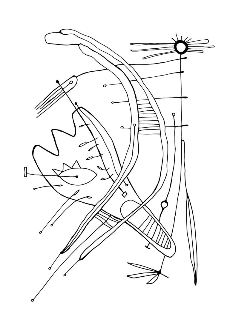 Equilibrium Drawing by Nadia Uzhgintseva | Saatchi Art