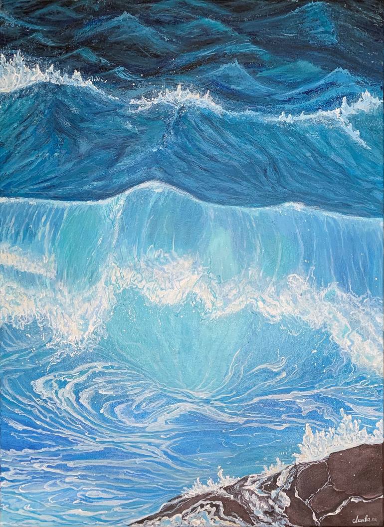 wave Painting by Irka Litva | Saatchi Art