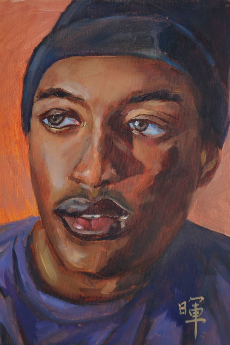 Portrait of Teenage Boy Painting by Harriet Liu | Saatchi Art