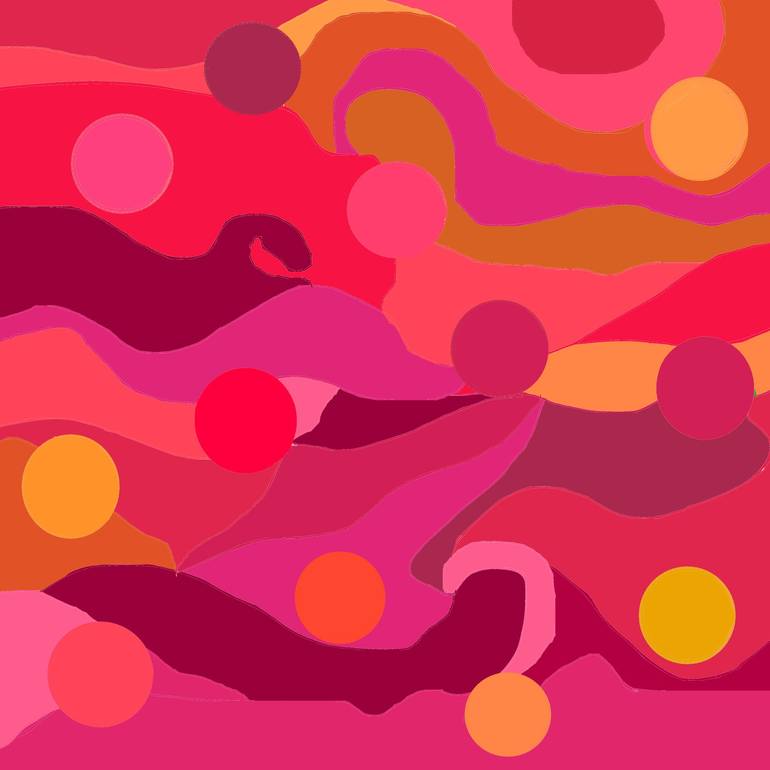 Fiery Horizon - Print - 50x50cm Digital by Vafa Majidli | Saatchi Art