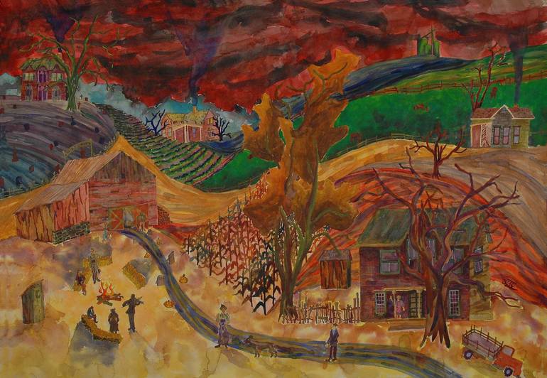 The Barn Dance Painting by Jesse Dunlap | Saatchi Art