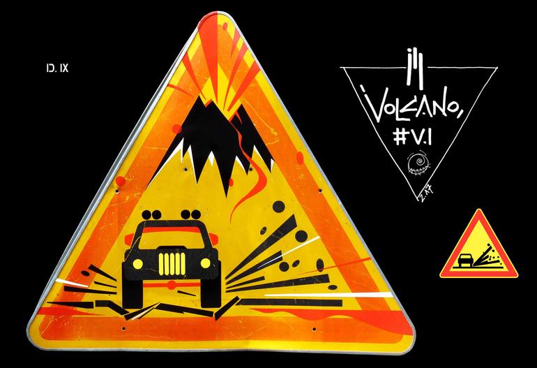 VOLCANO Collage by ill - ArT | Saatchi Art