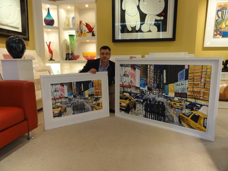 Photograph of Simon at Howarth Gallery Painting by Simon Gregory ...