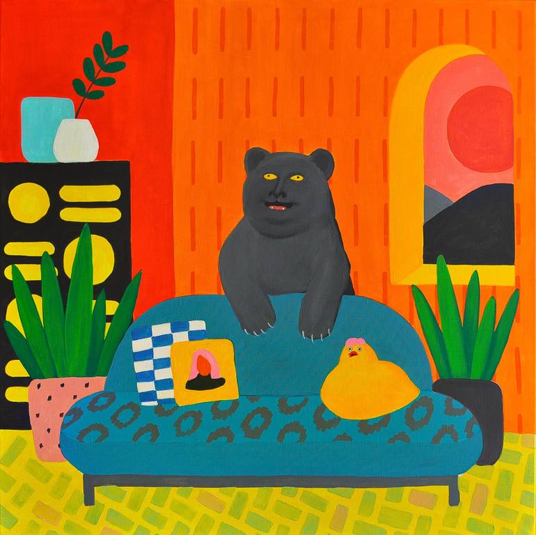 The Three Faces of a Midlife Crisis Painting by Afos X | Saatchi Art