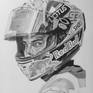 Marc Marquez Drawing by David Murray | Saatchi Art Saudi Arabia