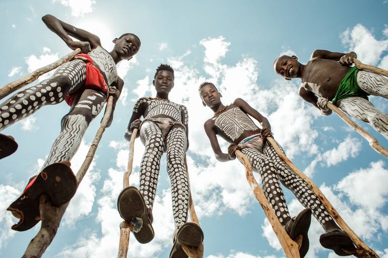 African happy kids. Banna Tribe - Limited Edition of 5 Photography by ...
