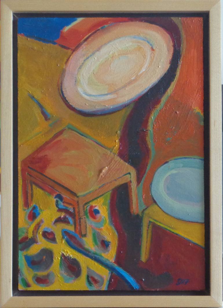 Flying Saucers Painting by Gail Factor | Saatchi Art