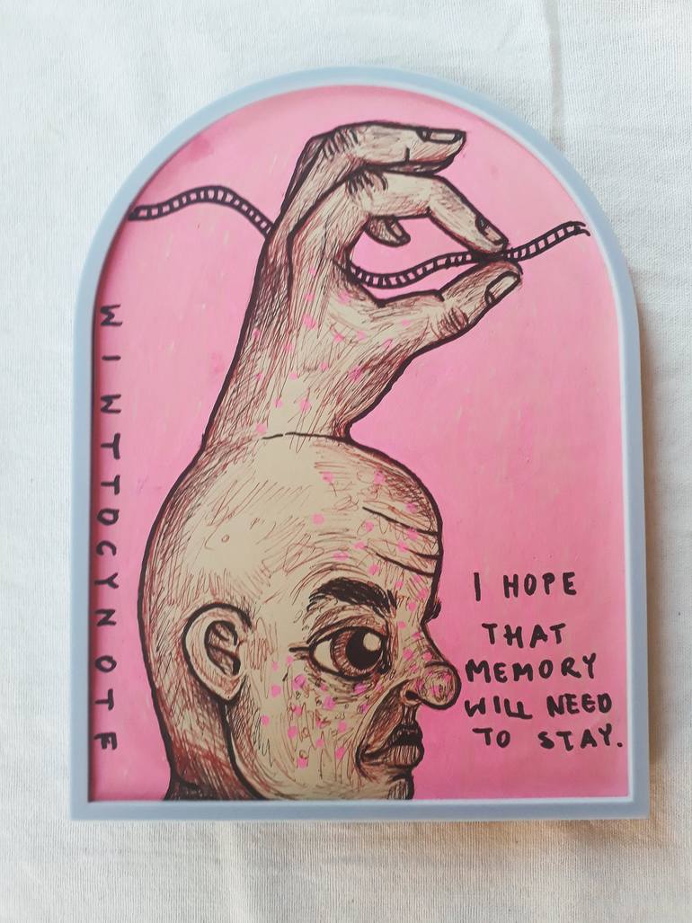 holding momentum Drawing by Rabea Pie | Saatchi Art