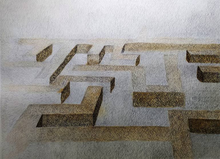 ,,Way out II'' Drawing by Jelena Bursać | Saatchi Art