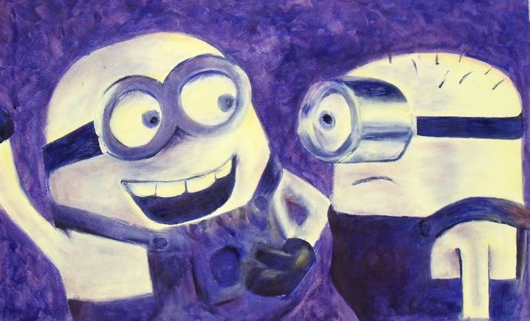 Minions Painting by Ashley Lubold | Saatchi Art