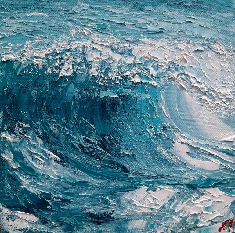 Aegean wave №2 Painting by Elena Petrova | Saatchi Art