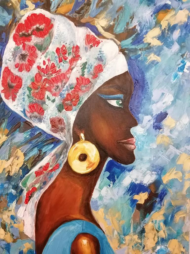Exotic Model Painting by Olga Popova | Saatchi Art