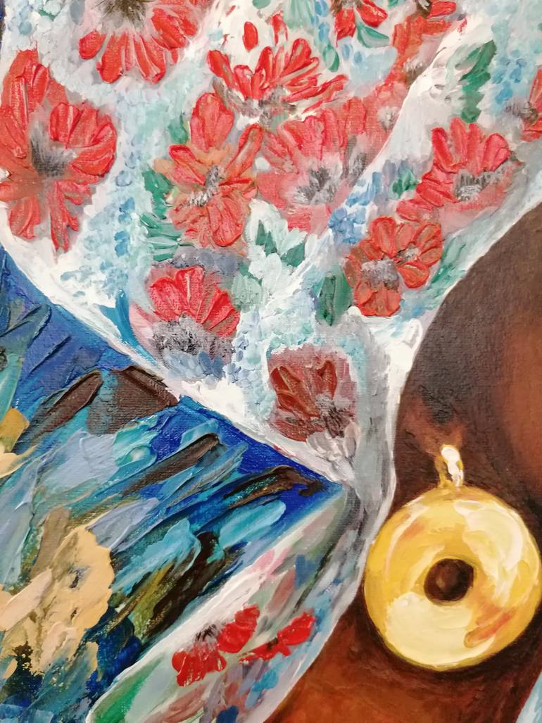 Exotic Model Painting by Olga Popova | Saatchi Art