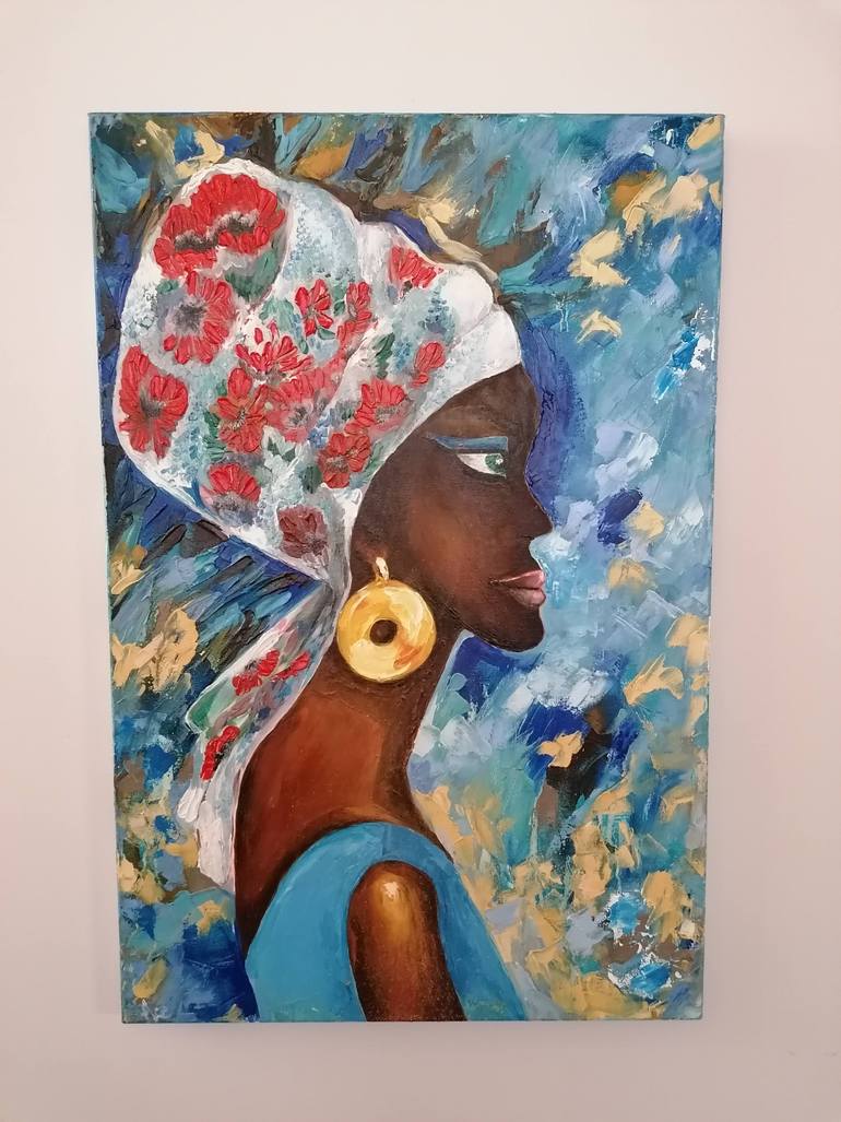 Exotic Model Painting by Olga Popova | Saatchi Art