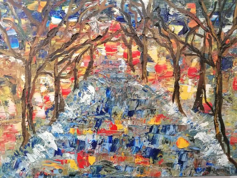My favorite season Painting by Olga Popova | Saatchi Art