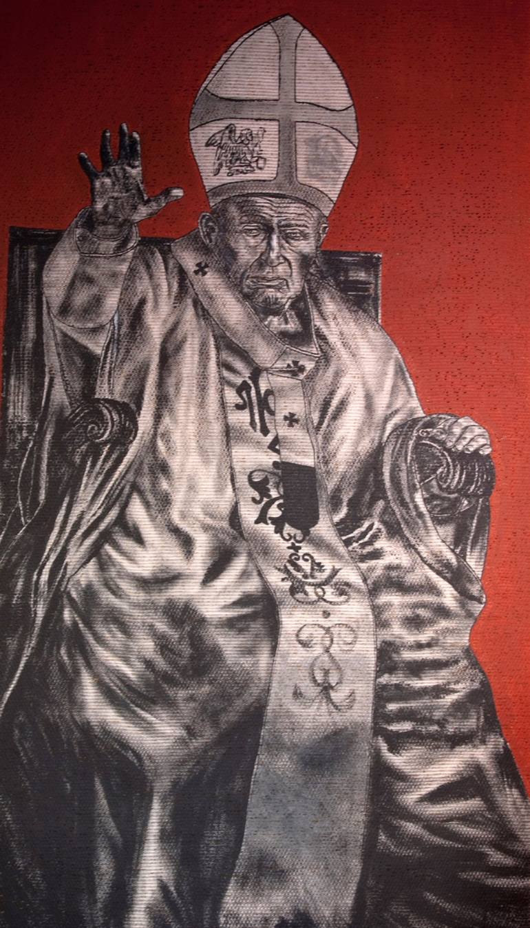 The Pope / Il Papa Painting by Eric Eric | Saatchi Art