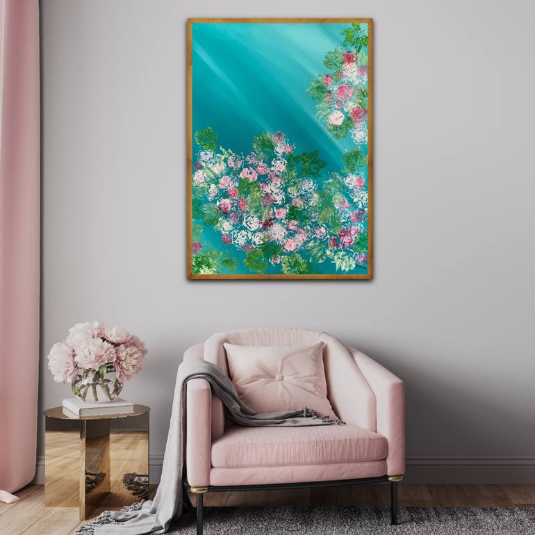 ROSE REEF Painting by Kattie Art | Saatchi Art