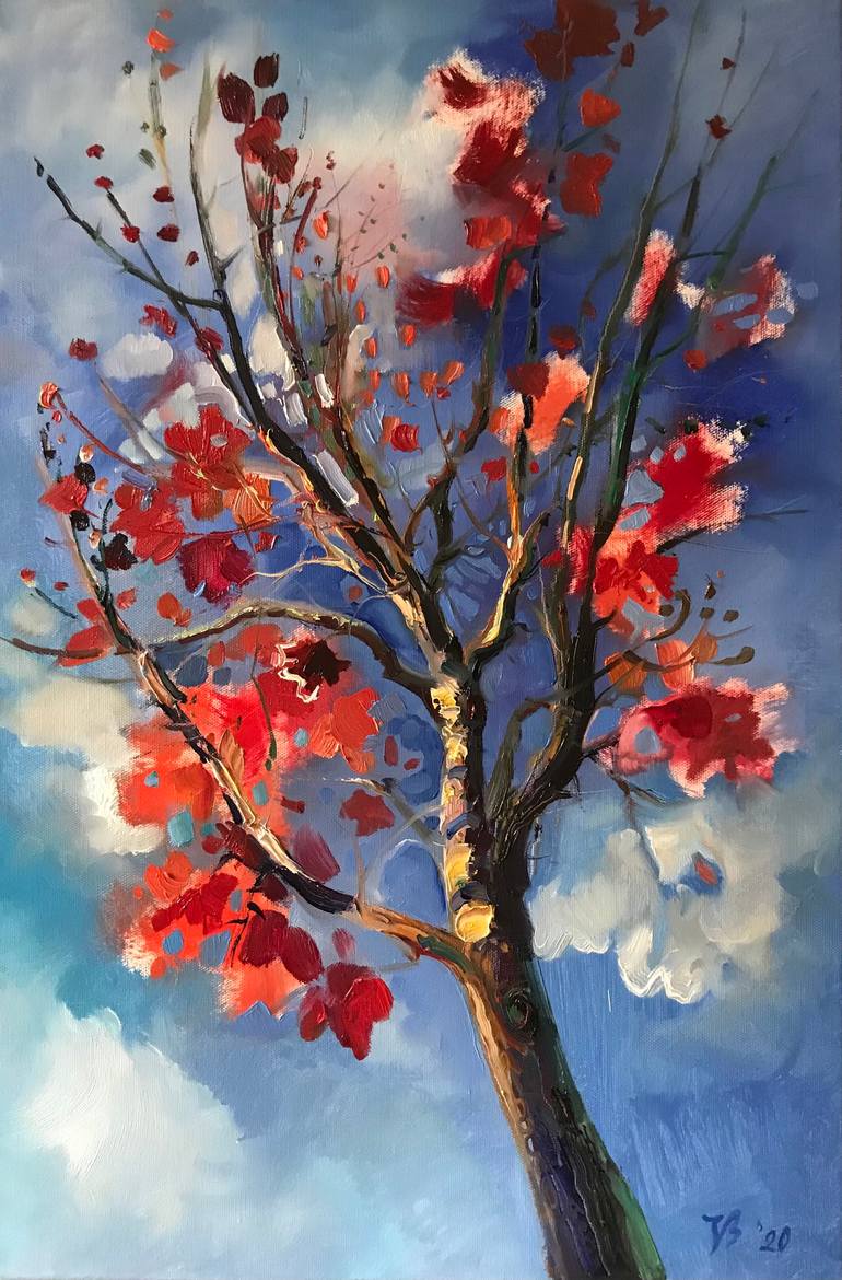 maple tree Painting by Katharina Valeeva | Saatchi Art