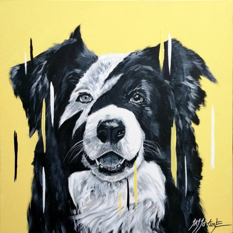 Bow-wowie Painting by Jay Fortune | Saatchi Art
