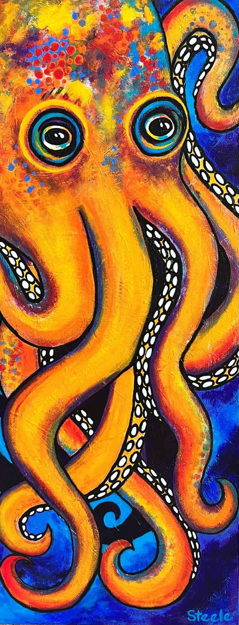 Roctopus Painting by Becky Steele | Saatchi Art