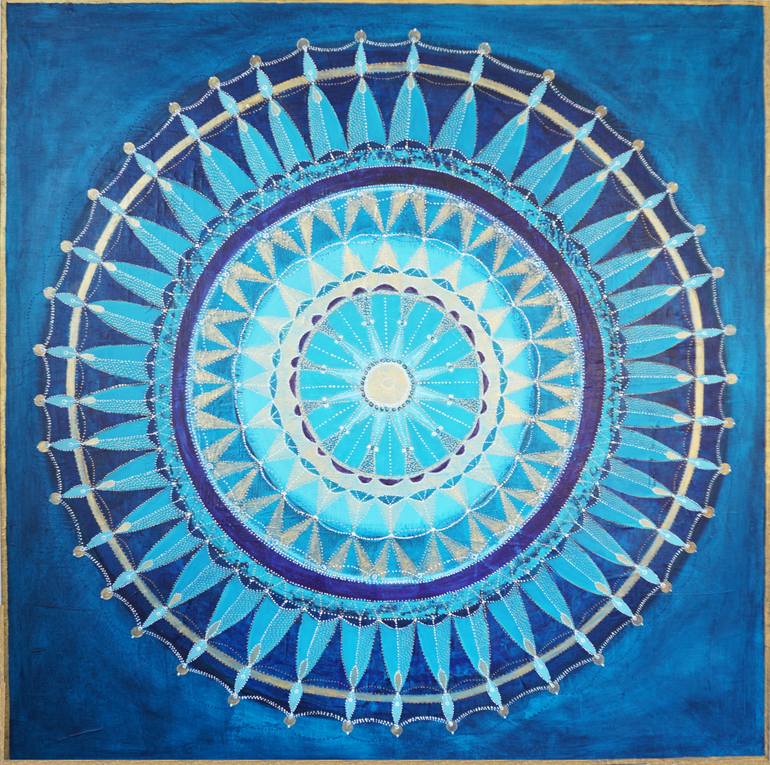 JOY MANDALA Painting by Iwona Delinska Pema | Saatchi Art
