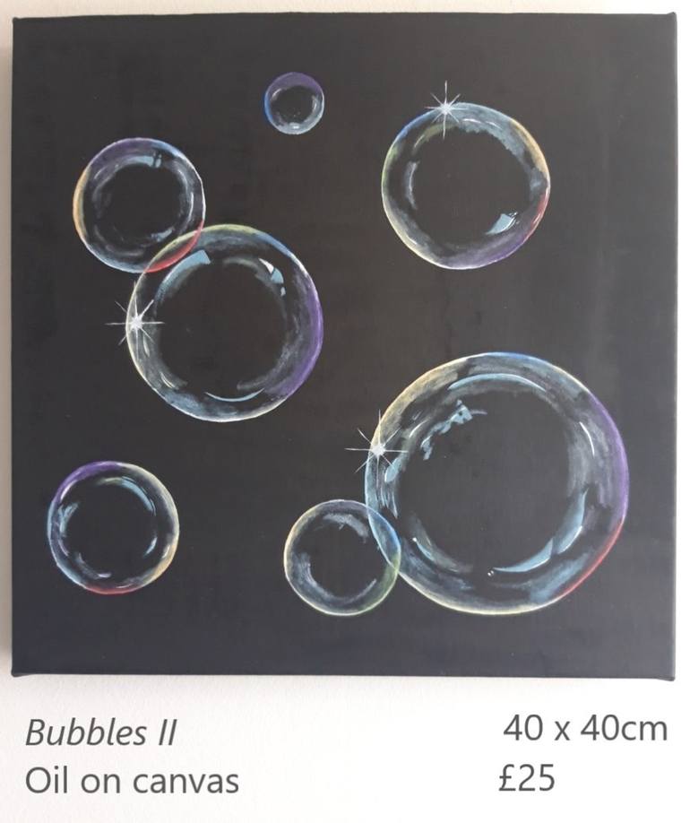 Bubbles II (£25) (Sold) Painting by Cool Canvases | Saatchi Art