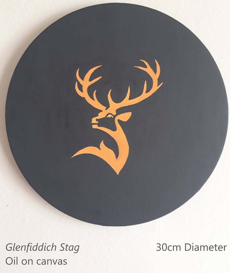 Glenfiddich Stag (£20) (Available) Painting by Cool Canvases | Saatchi Art