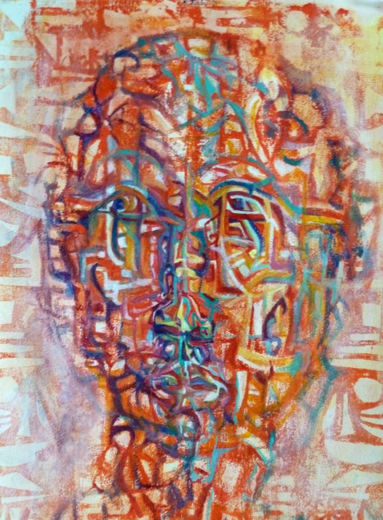 Head Painting by Joan Birkett | Saatchi Art