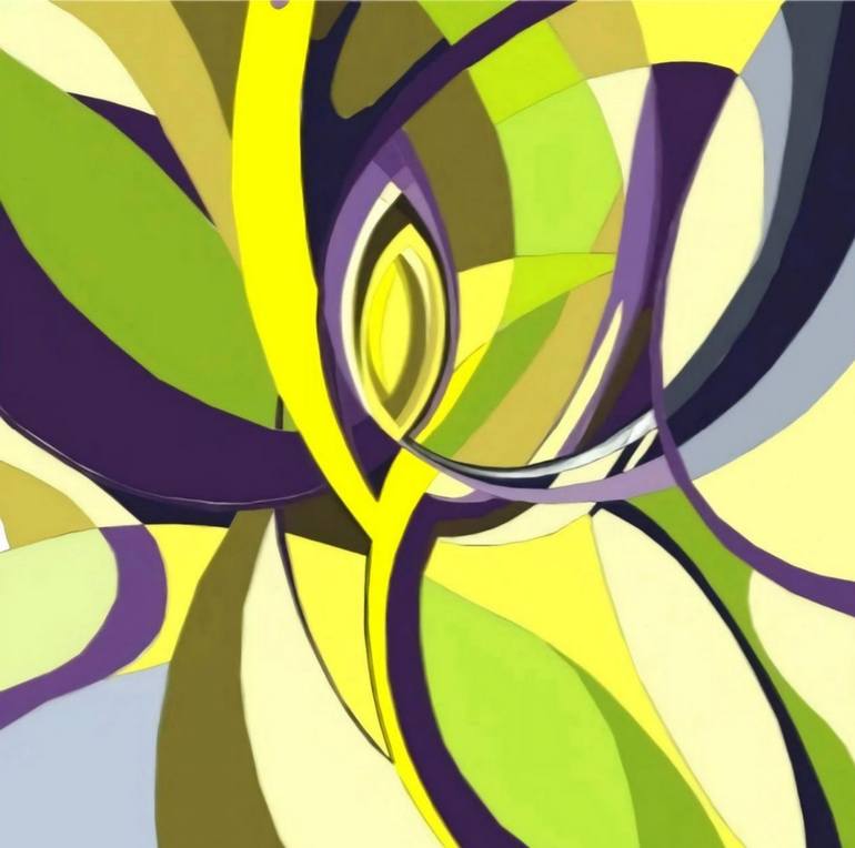 Brightly artwork line art Zentangle intuitive art - Limited Edition of ...