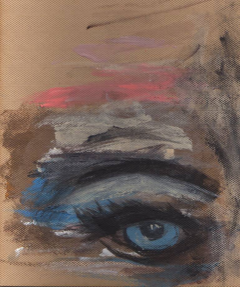 Portrait Original Painting Eye Painting Original Art Oil Painting Wall ...
