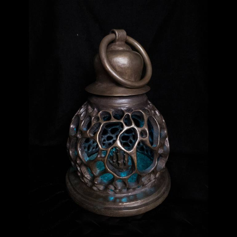 Caged Sailor Lantern Sculpture by Courtney Scruggs | Saatchi Art