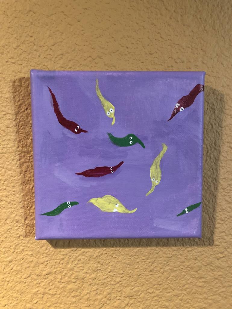 Snake Fuzz Painting by wesley seales | Saatchi Art