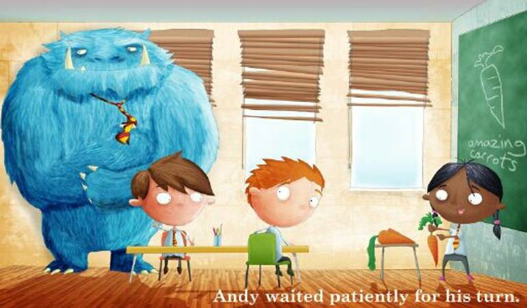 Monster in the classroom Drawing by Michael Emmerson | Saatchi Art