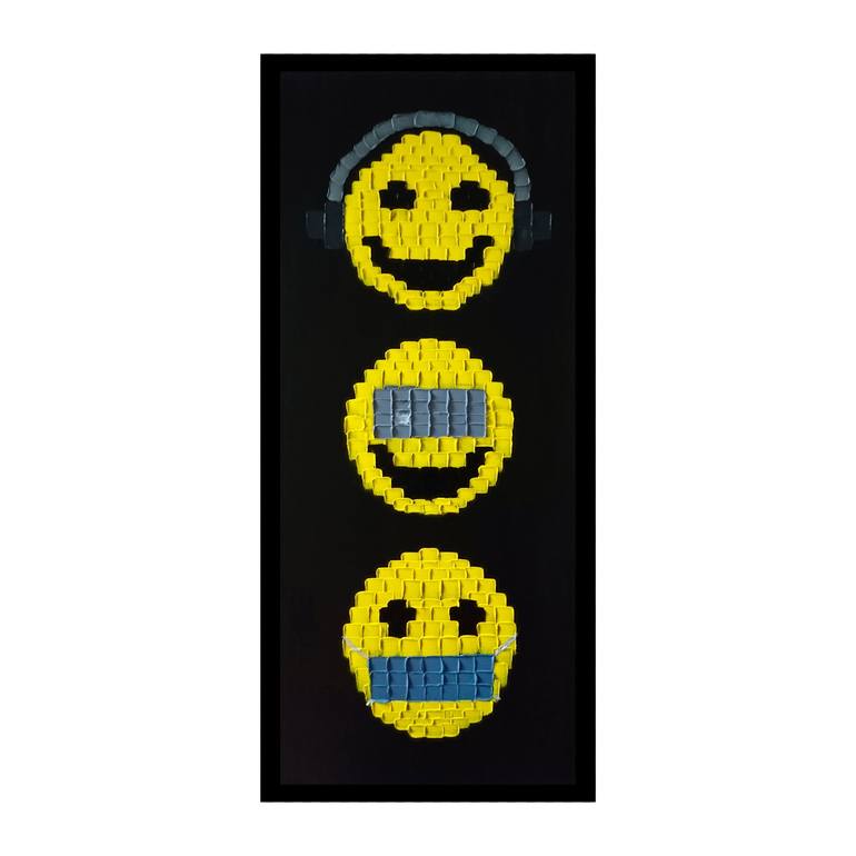 Smiley #7 Painting by Geometr Art | Saatchi Art