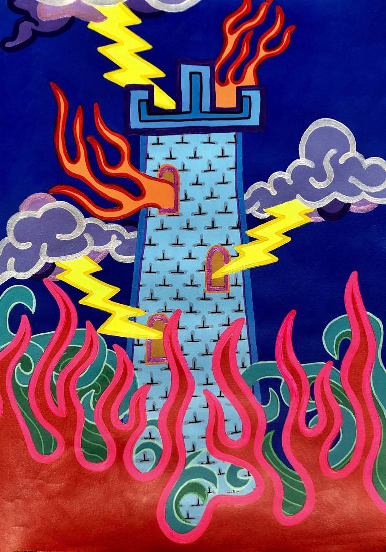 Tower Painting by Taylor Bystrom | Saatchi Art