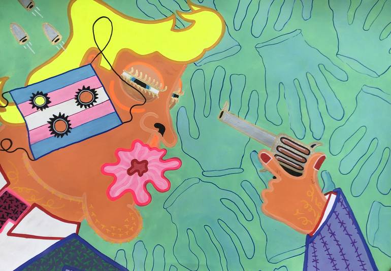 Take Off The Safety Painting by Taylor Bystrom | Saatchi Art