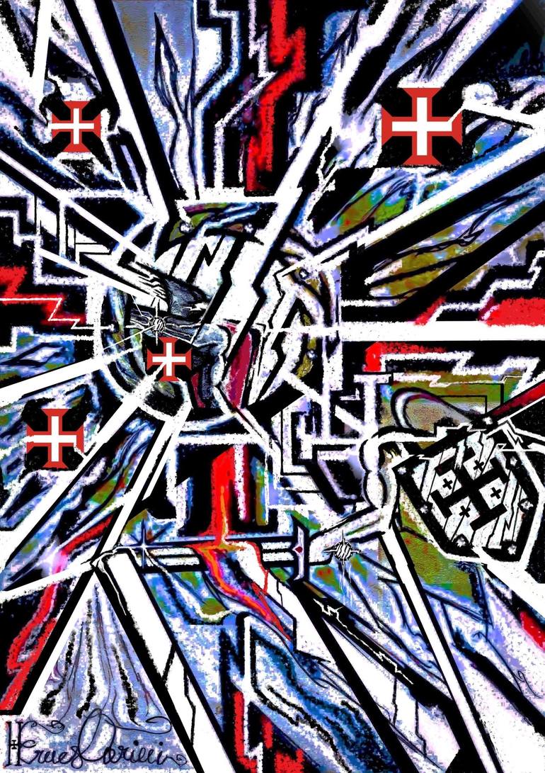 Templar IΕΡΩ Overman Painting by Hermes Varini | Saatchi Art