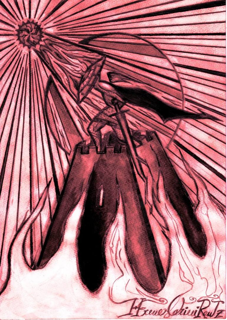 Excalibur Drawing by Hermes Varini | Saatchi Art