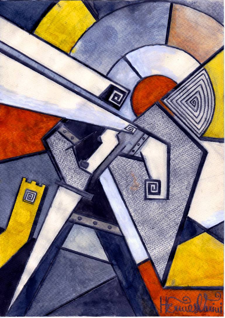 The Defender Painting by Hermes Varini | Saatchi Art