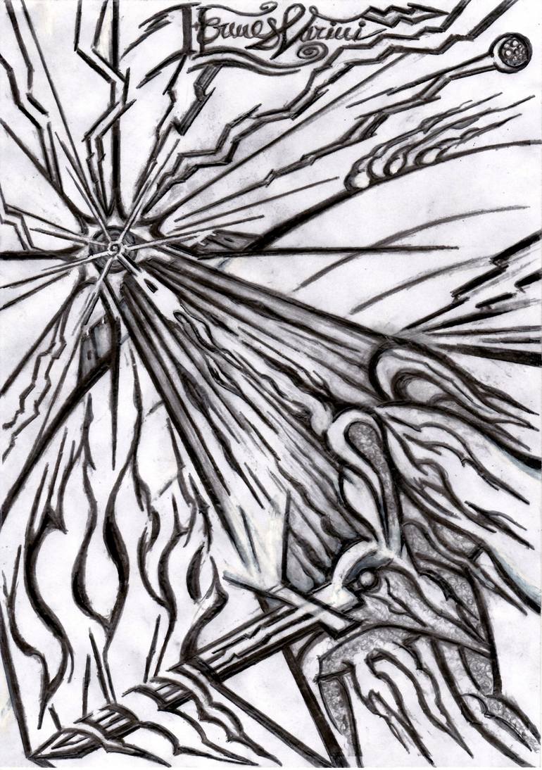 Fire Skin Drawing by Hermes Varini | Saatchi Art