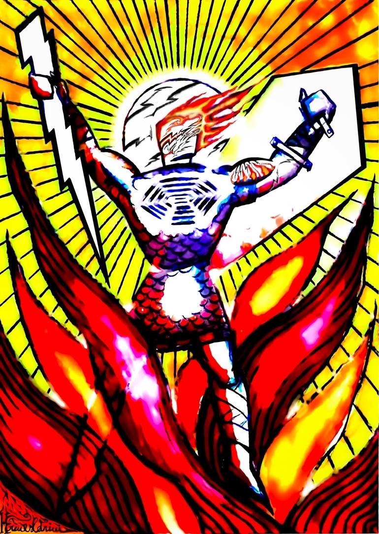 Scars on the Sun Painting by Hermes Varini | Saatchi Art