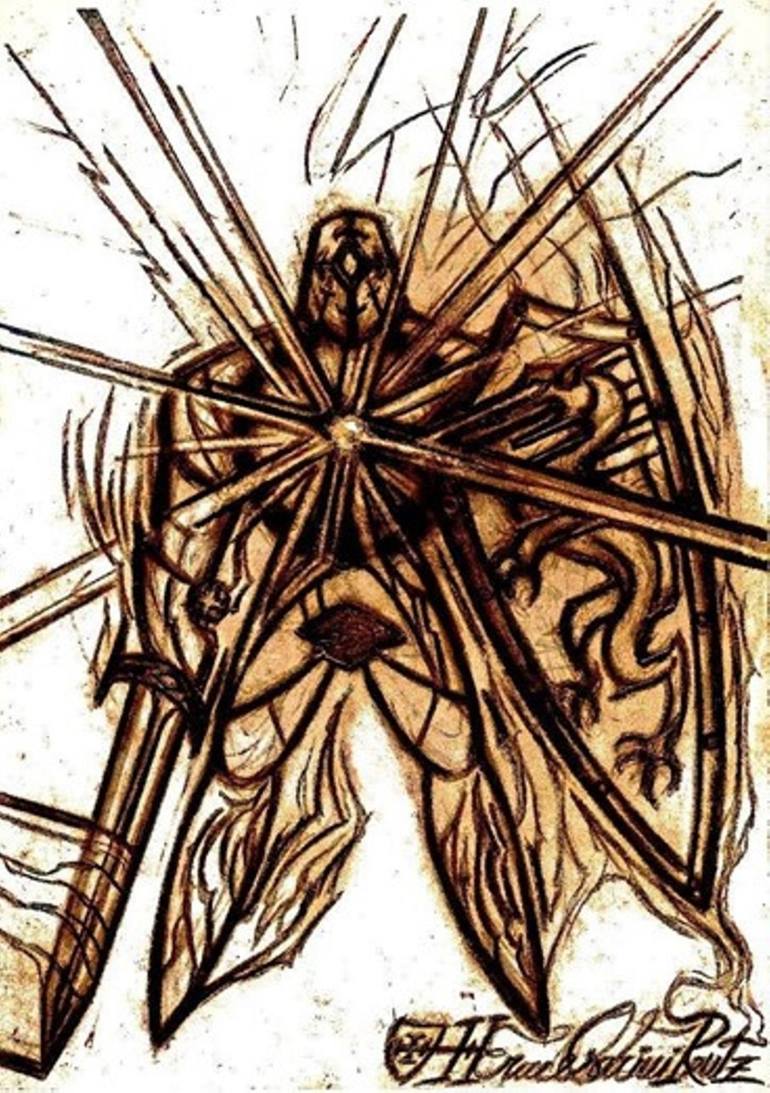 Feudal Overman Drawing by Hermes Varini | Saatchi Art