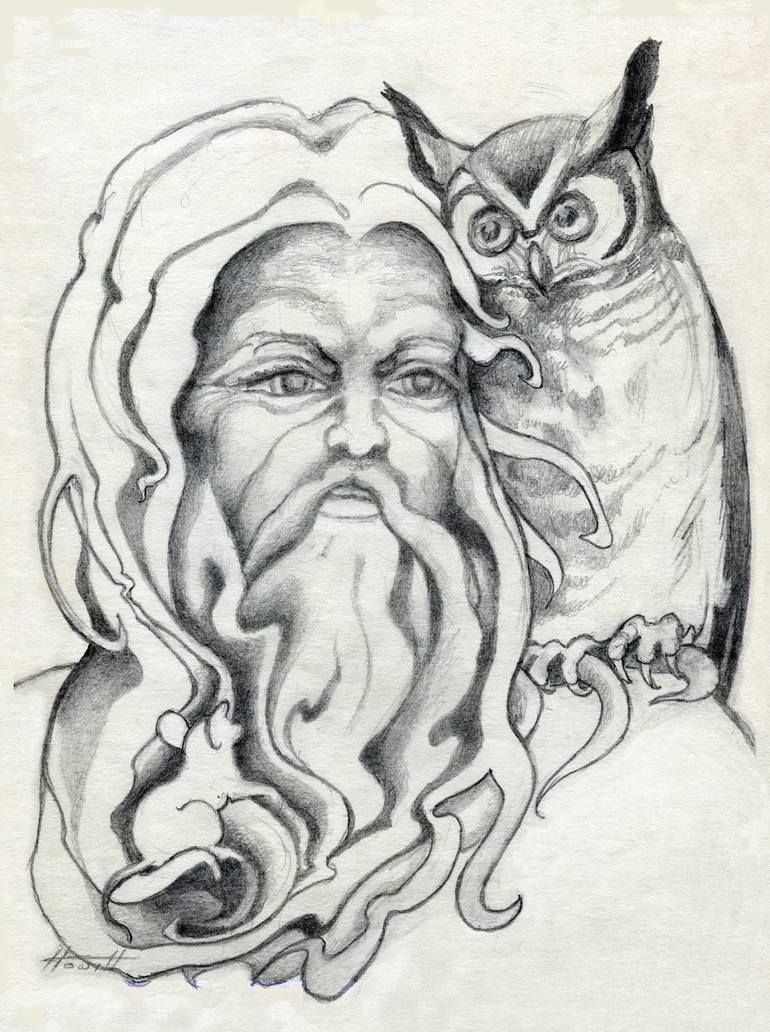 Endor The Wizard Drawing by Patricia Howitt | Saatchi Art