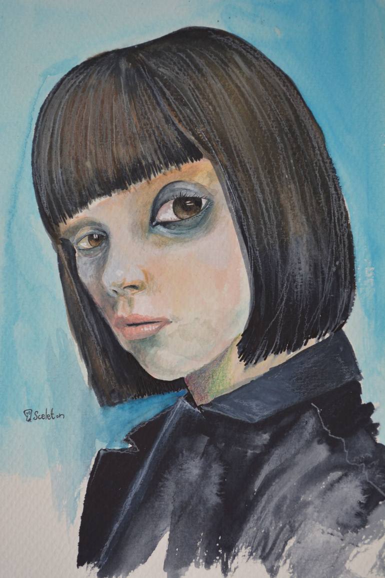 portret 3 uit de collectie 'koppen' Drawing by Stijn Cloetens | Saatchi Art