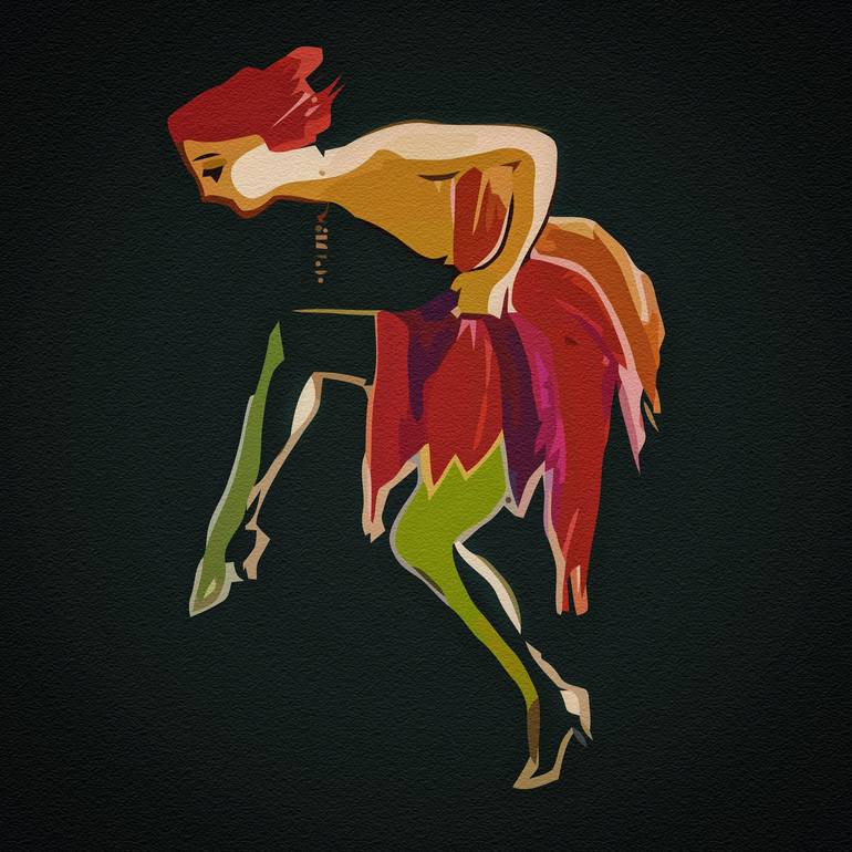 Dancer. Mixed Media by Brian Thomas | Saatchi Art