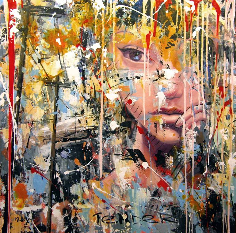 While I Wait For You Painting by Maxim Grunin | Saatchi Art United Kingdom