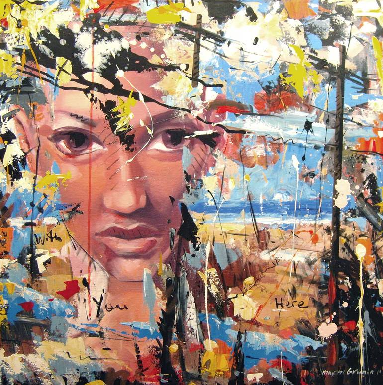 Here With You Painting by Maxim Grunin | Saatchi Art