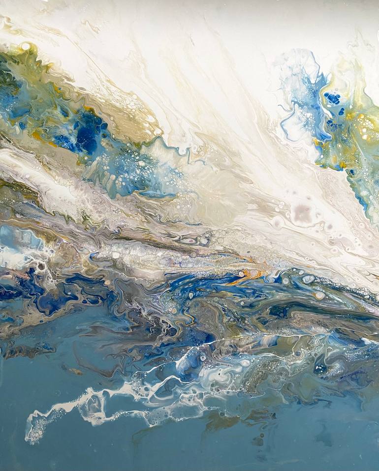 Waterfull Painting by Penny Wang | Saatchi Art