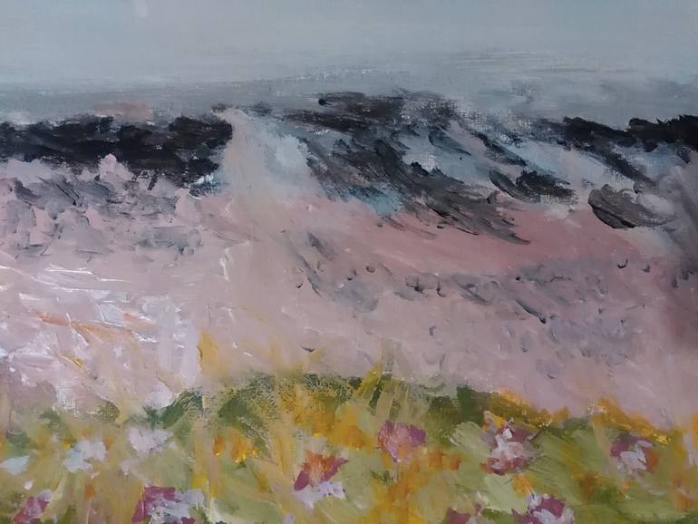 Day At The Seaside Painting by Angela Rose | Saatchi Art