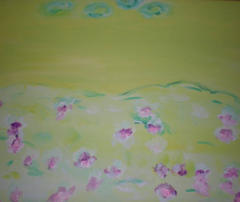 Summer Waterlilies Painting by Angela Rose | Saatchi Art